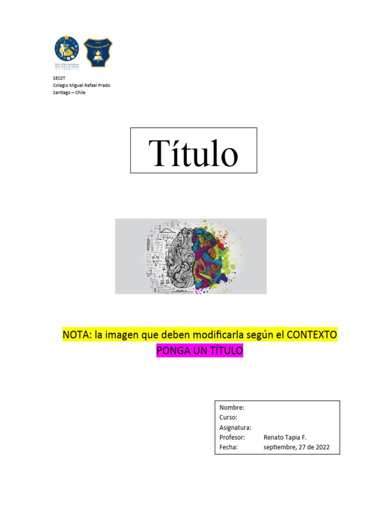 Modelo de Portada | PDF