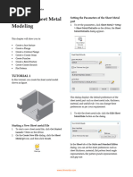 Course Modules: Autodesk Inventor Sheet Metal Design | PDF
