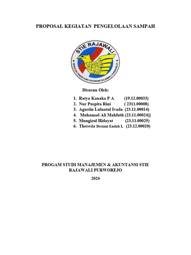 Proposal Pengelolaan Sampah | PDF