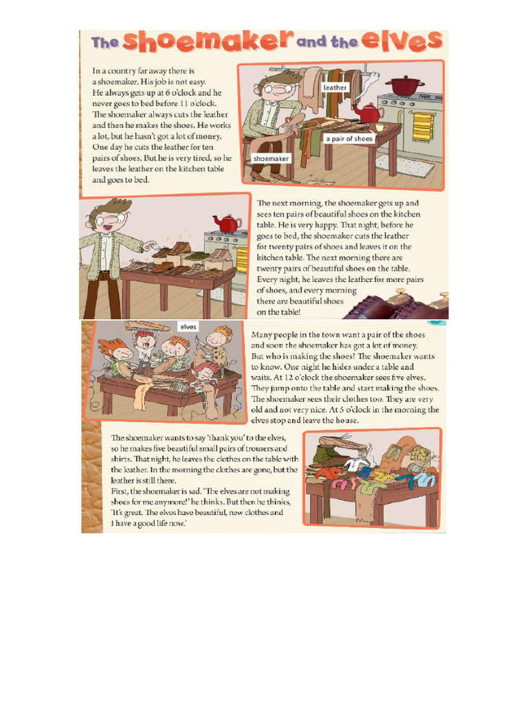 The Shoemaker and The Elves | PDF