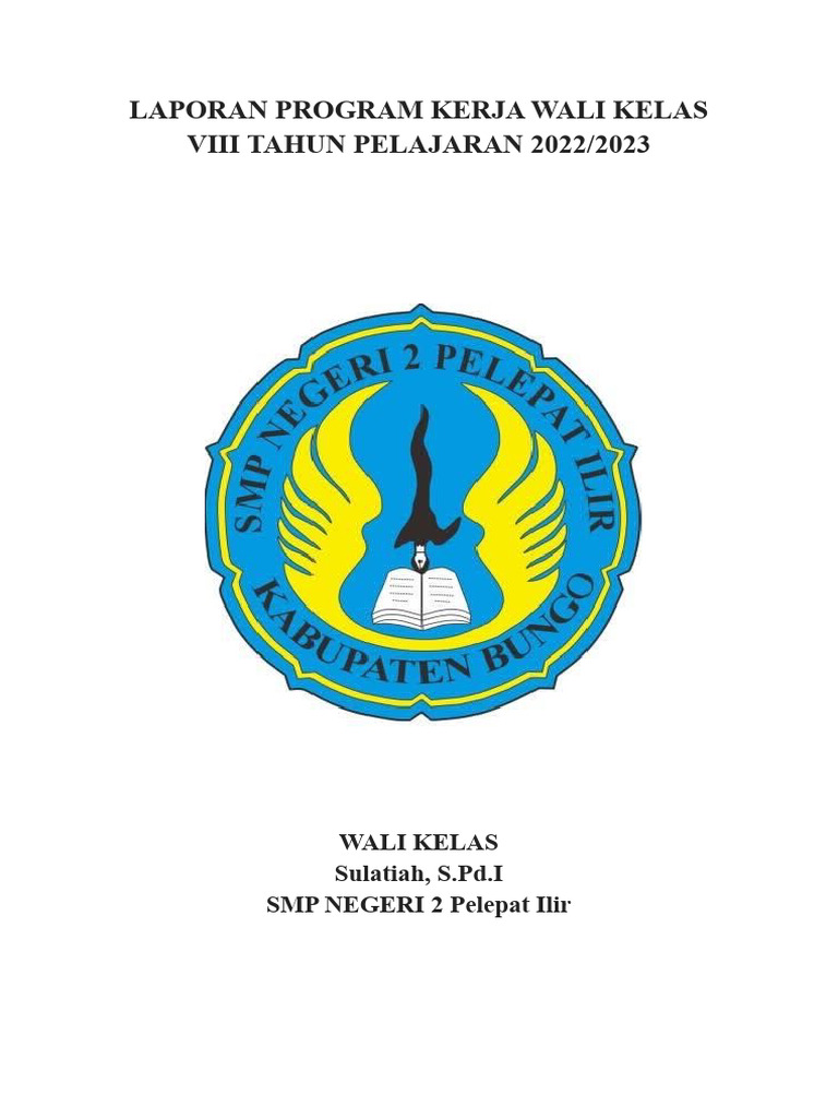 Laporan Program Kerja Wali Kelas 2023 2024 | PDF