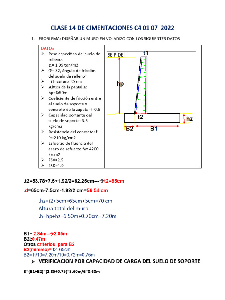 CLASE 14 DE CIMENTACIONES C4 01 07 2022 | PDF | Ingeniería geotécnica | Ingeniería estructural