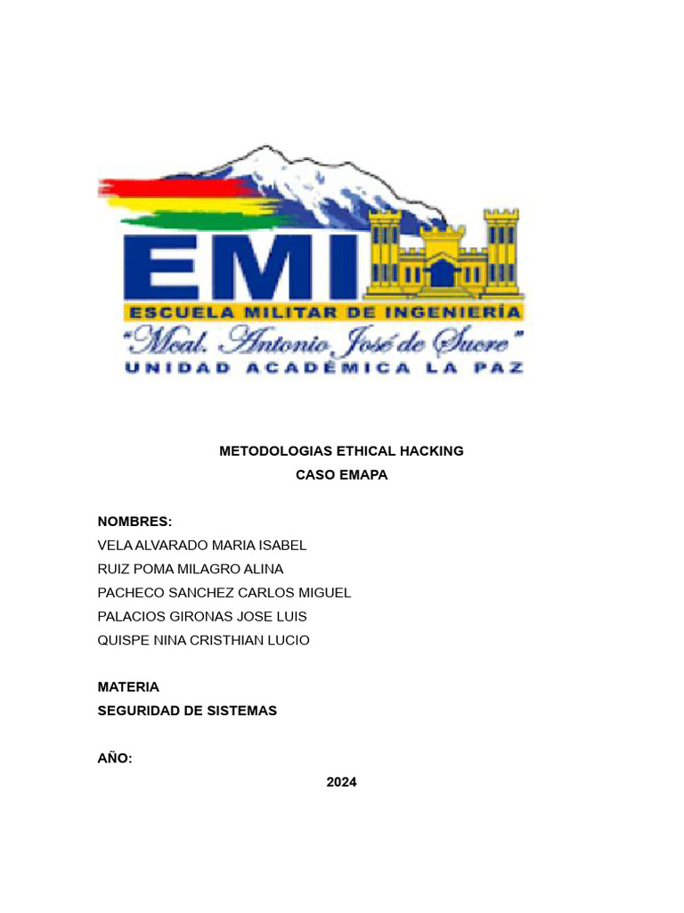 Metodología OSSTMM en Ethical Hacking | PDF | Seguridad | La seguridad ...