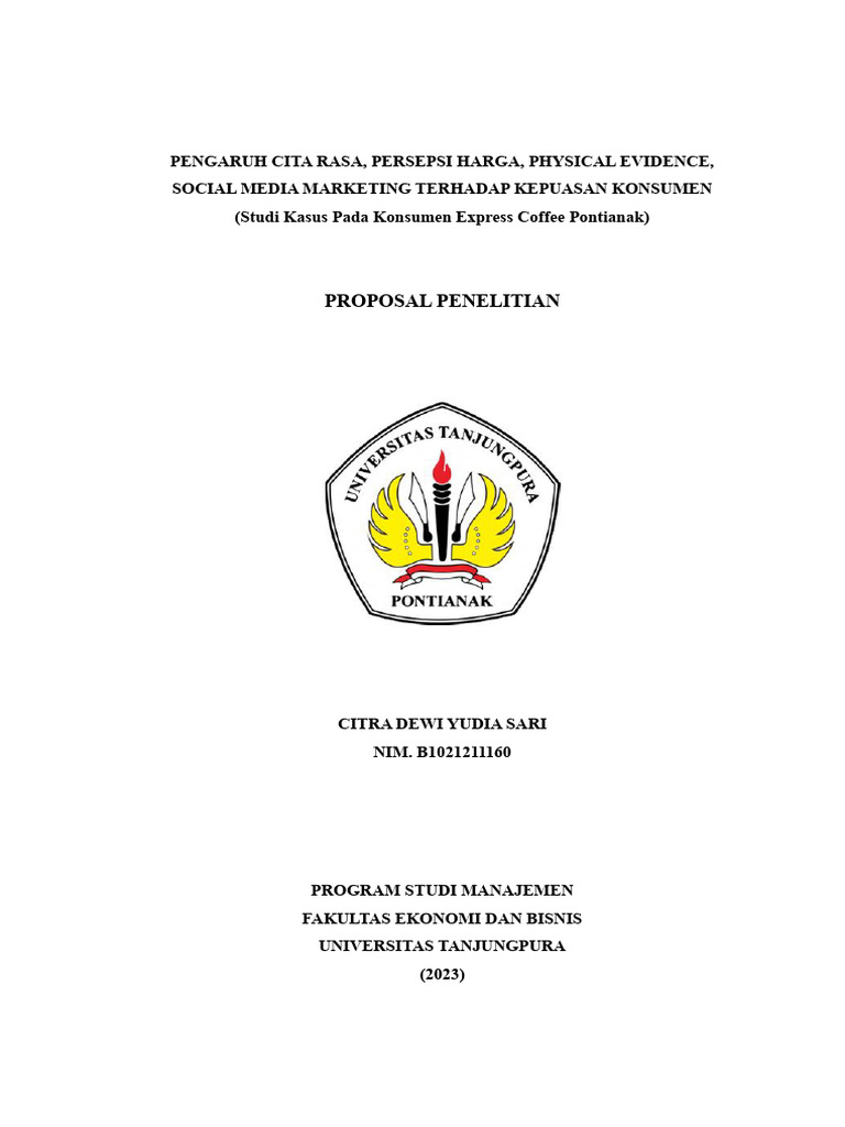 UAS Metopen - Citra Dewi Yudia Sari - B1021211160 | PDF | Bisnis