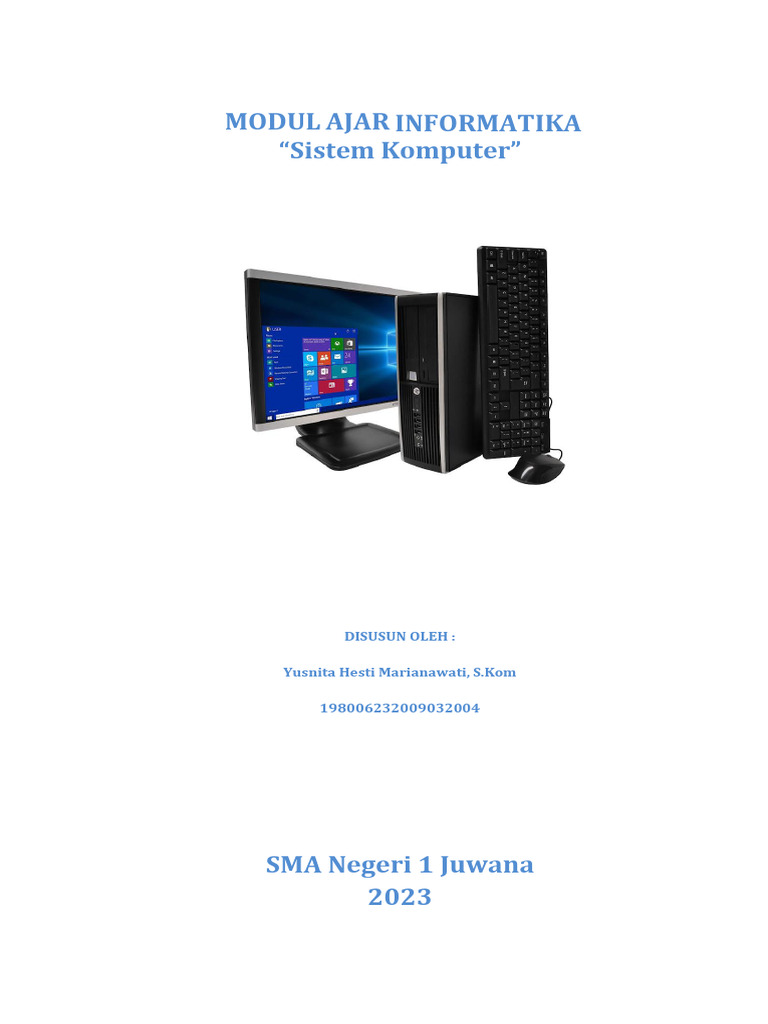 Modul Ajar Informatika - Sistem Komputer - Fase E | PDF | Karier ...