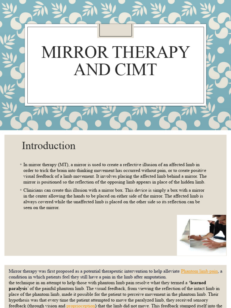Presentation CIMT MT | PDF | Neurology | Clinical Medicine