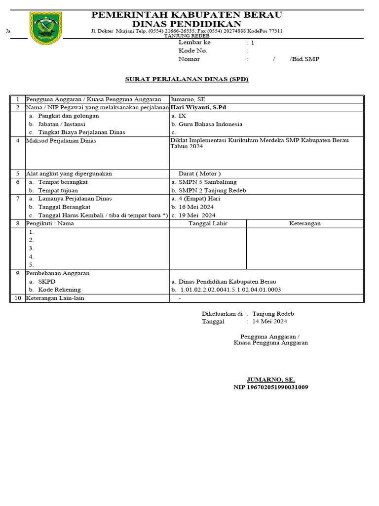 SPPD Ikm SMP 2024 | PDF