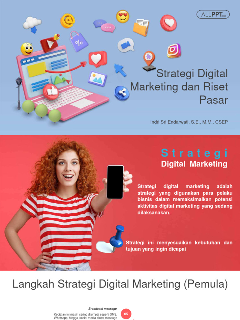 Strategi Digital Marketing Dan Riset Pasar | PDF | Bisnis | Komputer