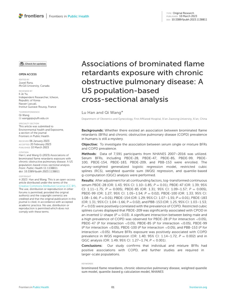 Fpubh 11 1138811 | PDF | Creative Commons License | Creative Commons