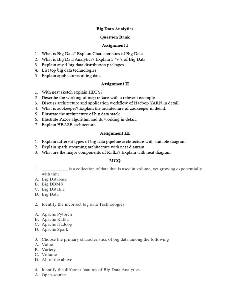 BDA Assignment - 231012 - 151952 | PDF | Apache Hadoop | Big Data