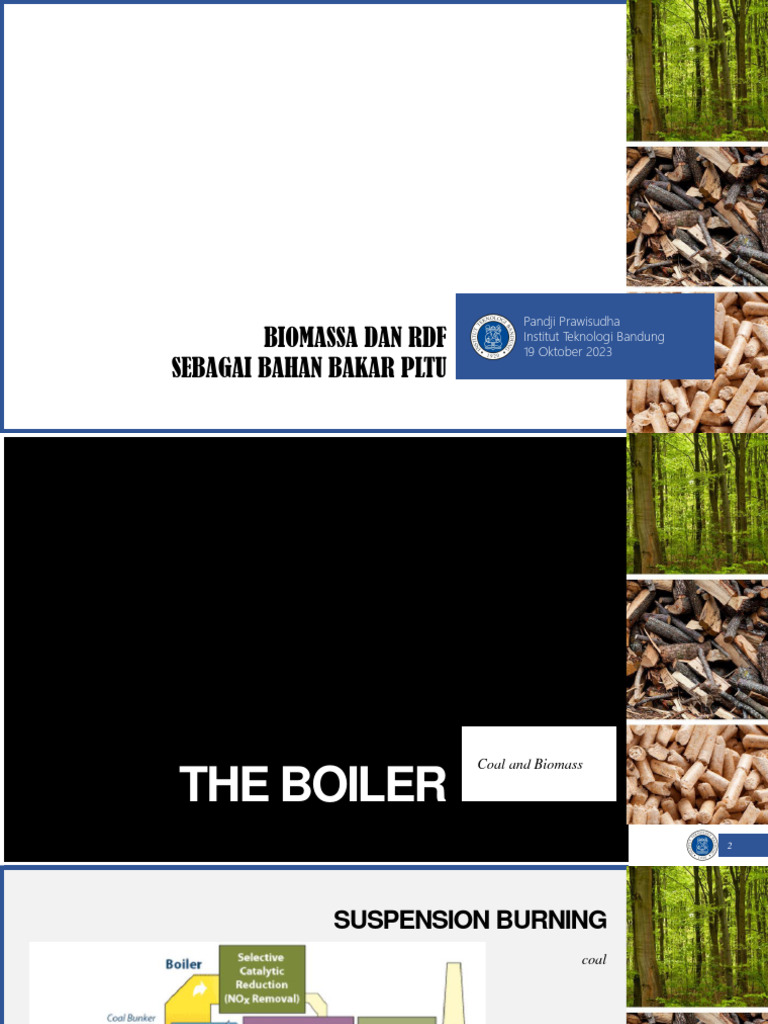 Biomassa Dan RDF Sebagai Bahan Bakar Pltu | PDF | Incineration | N Ox