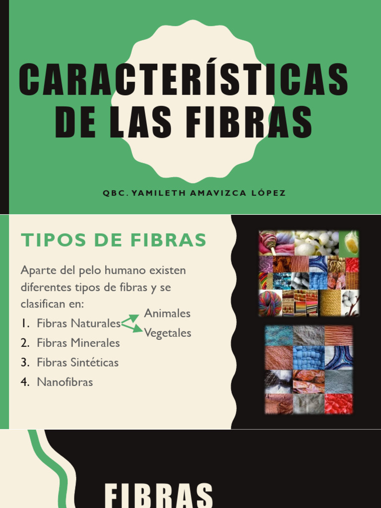 Características de Las Fibras | PDF | Fibra sintética | Materiales