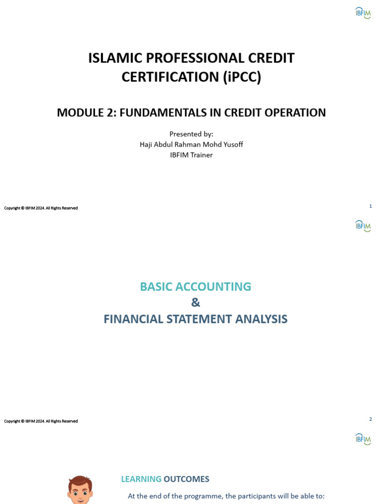 Day 2 IPCC M2 - Basic Accounting and Financial Statement Analysis | PDF ...