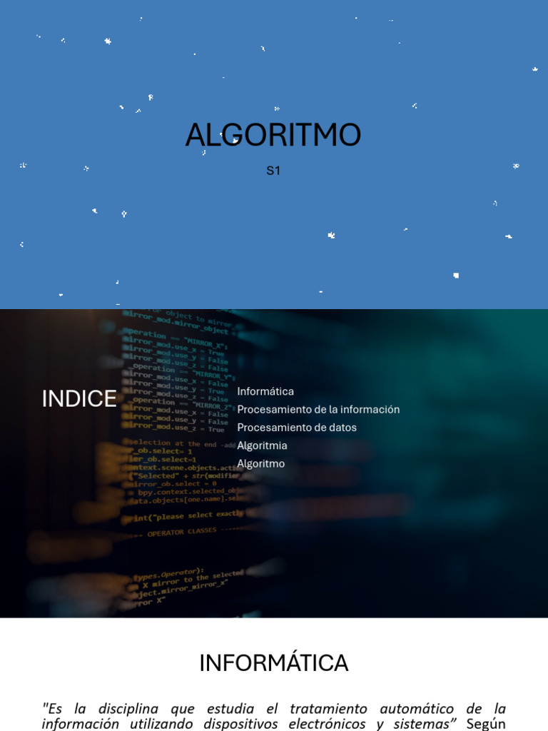 Algoritmo S1 1 | PDF | Algoritmos | Hardware de la computadora