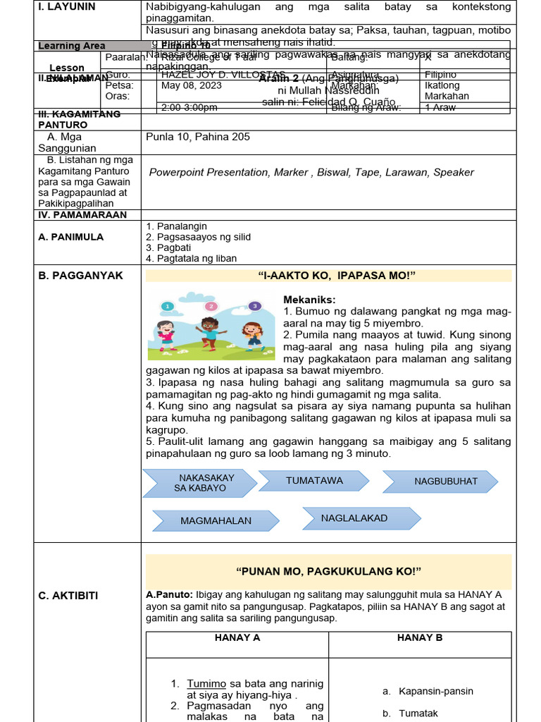 Aralin2 Ang Panghuhusga | PDF