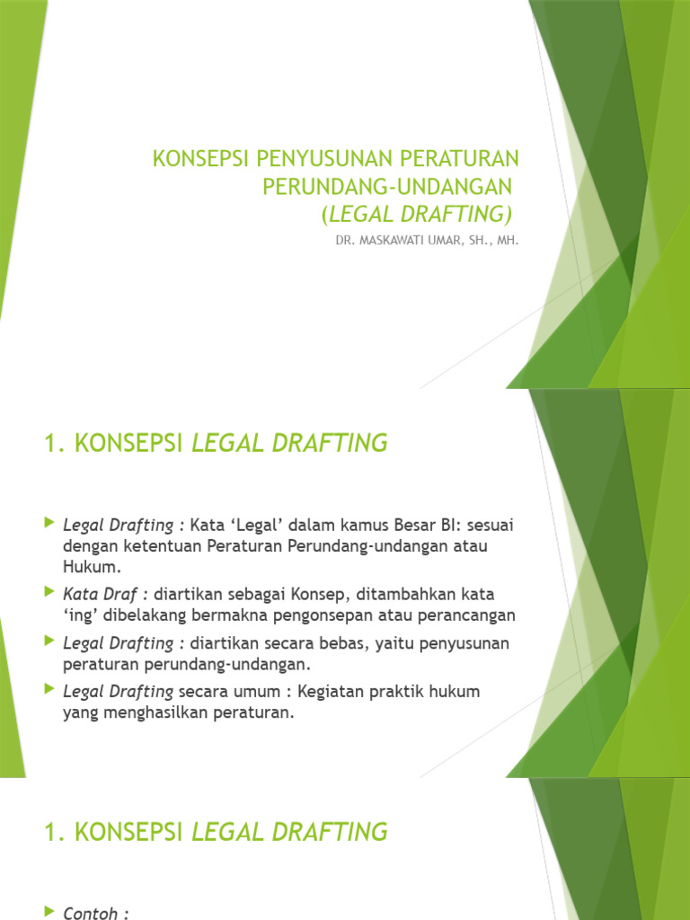 Konsepsi Penyusunan Peraturan Perundang-Undangan | PDF