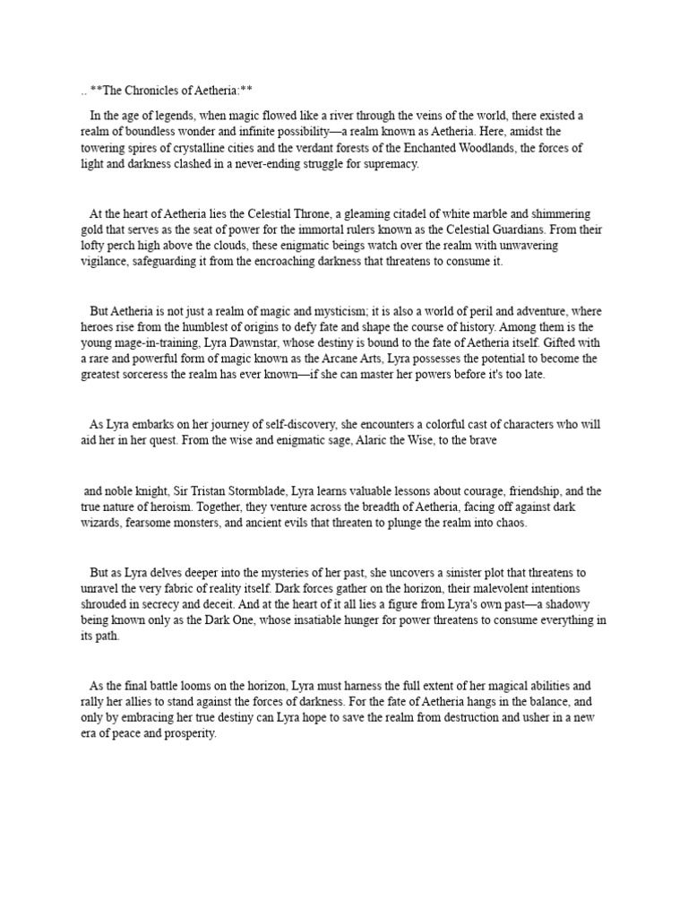 Aetheria | PDF | Magician (Fantasy)