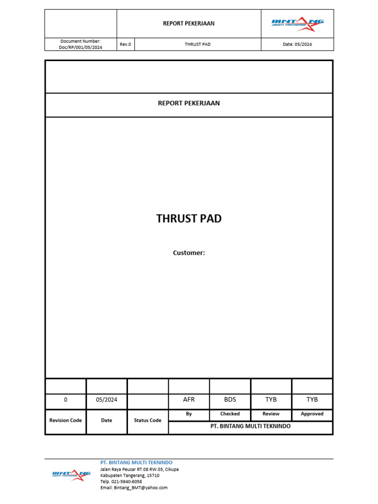 Thrust Pad | PDF