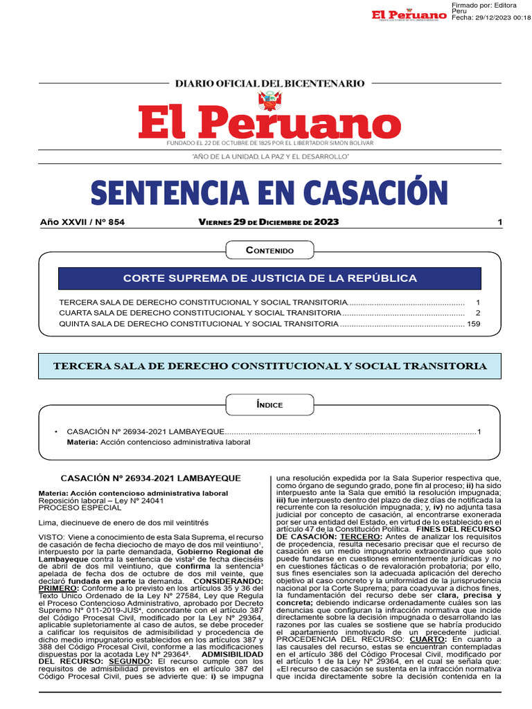 CA20231229 | PDF | Ley procesal | Sentencia (ley)