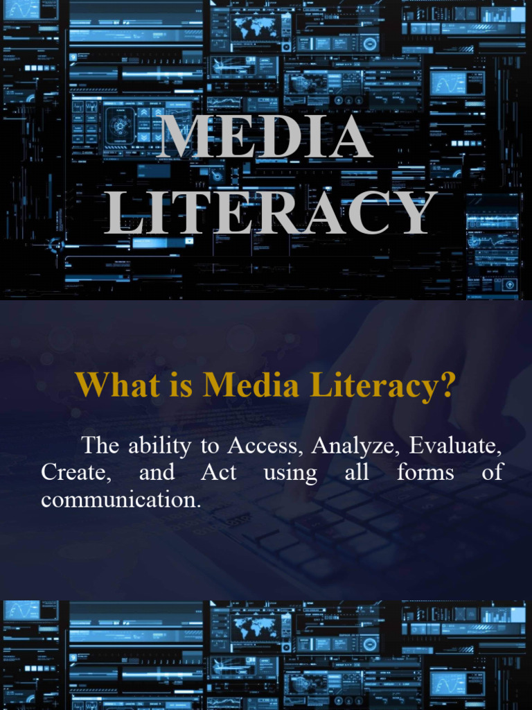 Media Literacy PPT 1 | PDF | Mass Media | Learning