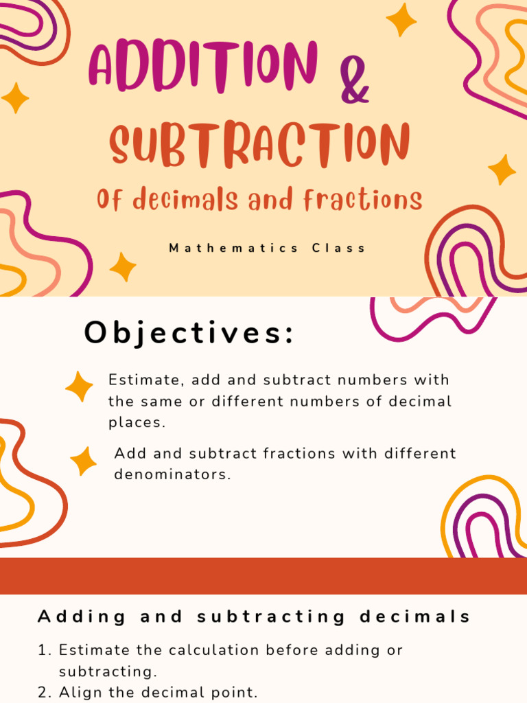 Adding and Subtracting Decimals Guide | PDF | Division (Mathematics ...