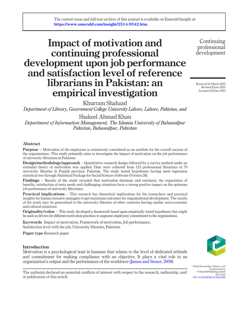 Impact Motivation | PDF | Motivation | Motivational