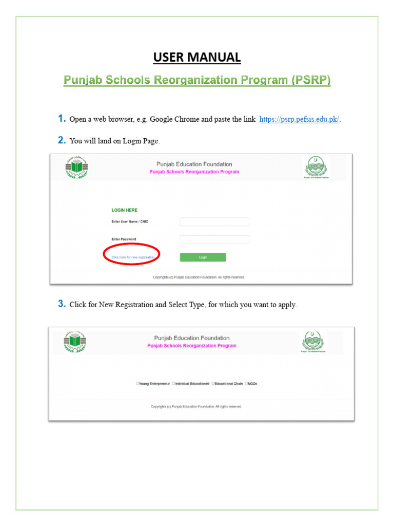 PSRP User Manual for School Privatization | PDF | World Wide Web ...