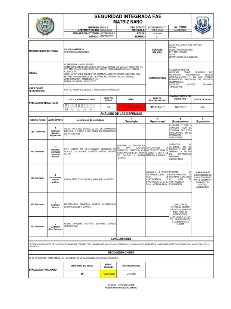 Matriz Naro Codigo 560 PDF | PDF