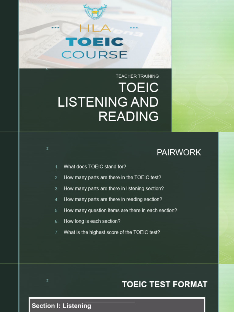 Toeic Listening and Reading | Download Free PDF | Reading Comprehension | Memorandum