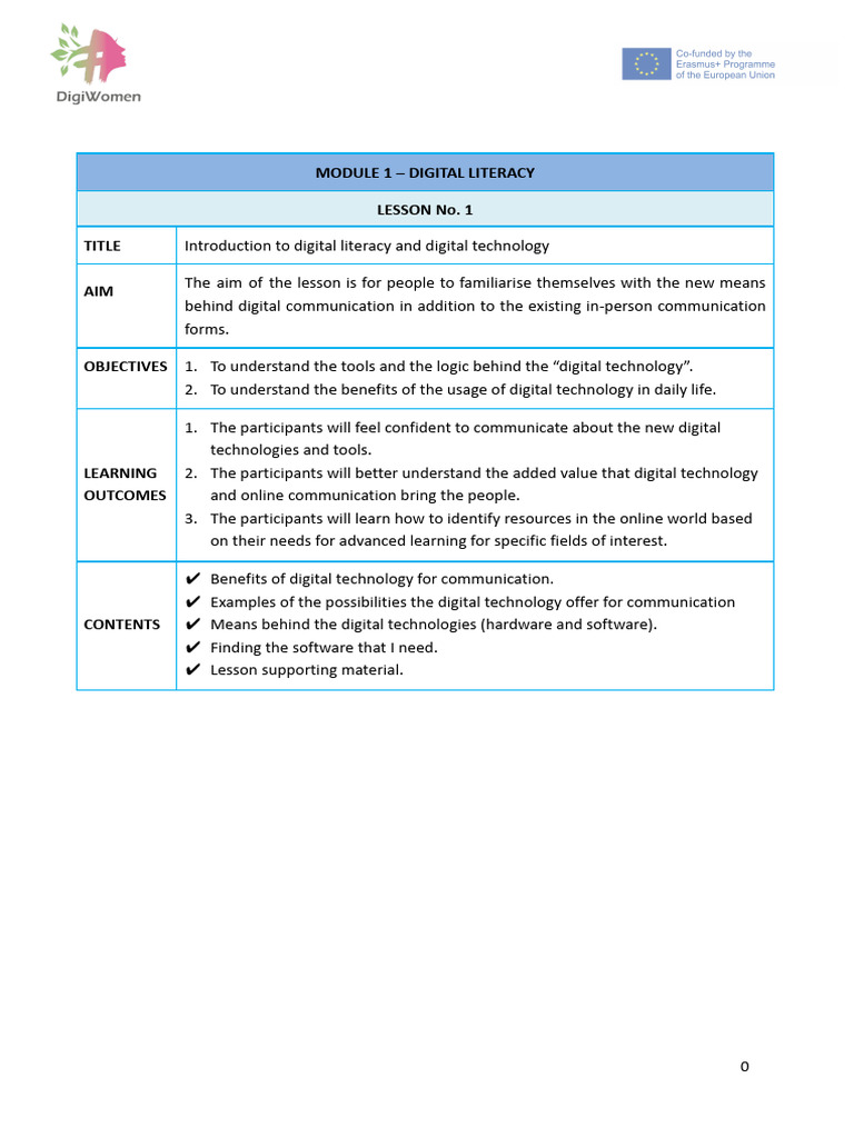 Introduction to Digital Literacy Skills | PDF | World Wide Web ...