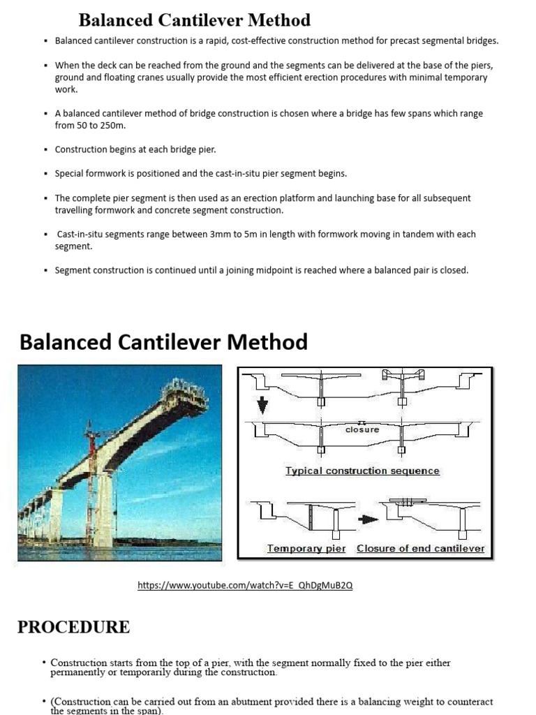 Balanced Cantilever Method | PDF