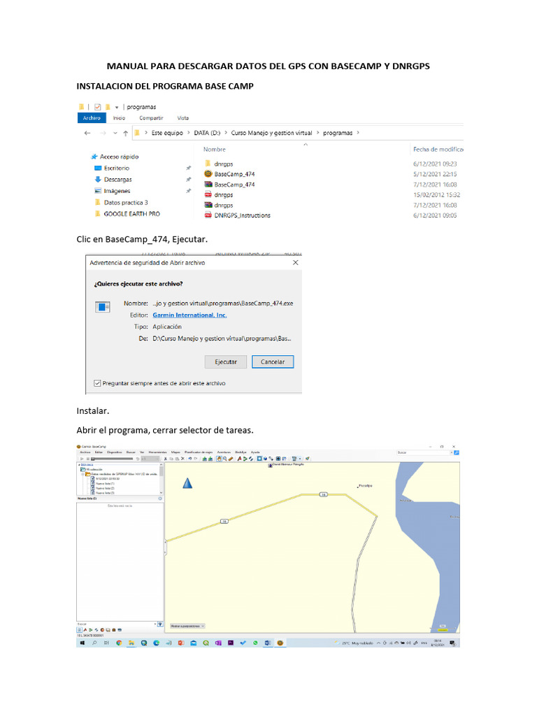 MANUAL PARA DESCARGAR DATOS DEL GPS CON BASECAMP | Descargar gratis PDF ...