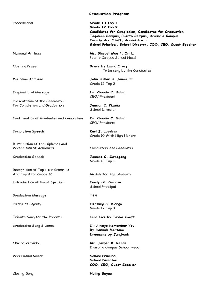 Graduation Program | PDF