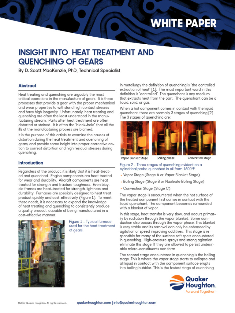 WP - Insight Into Heat Treatment and Quenching Gears - EN - GL | PDF ...