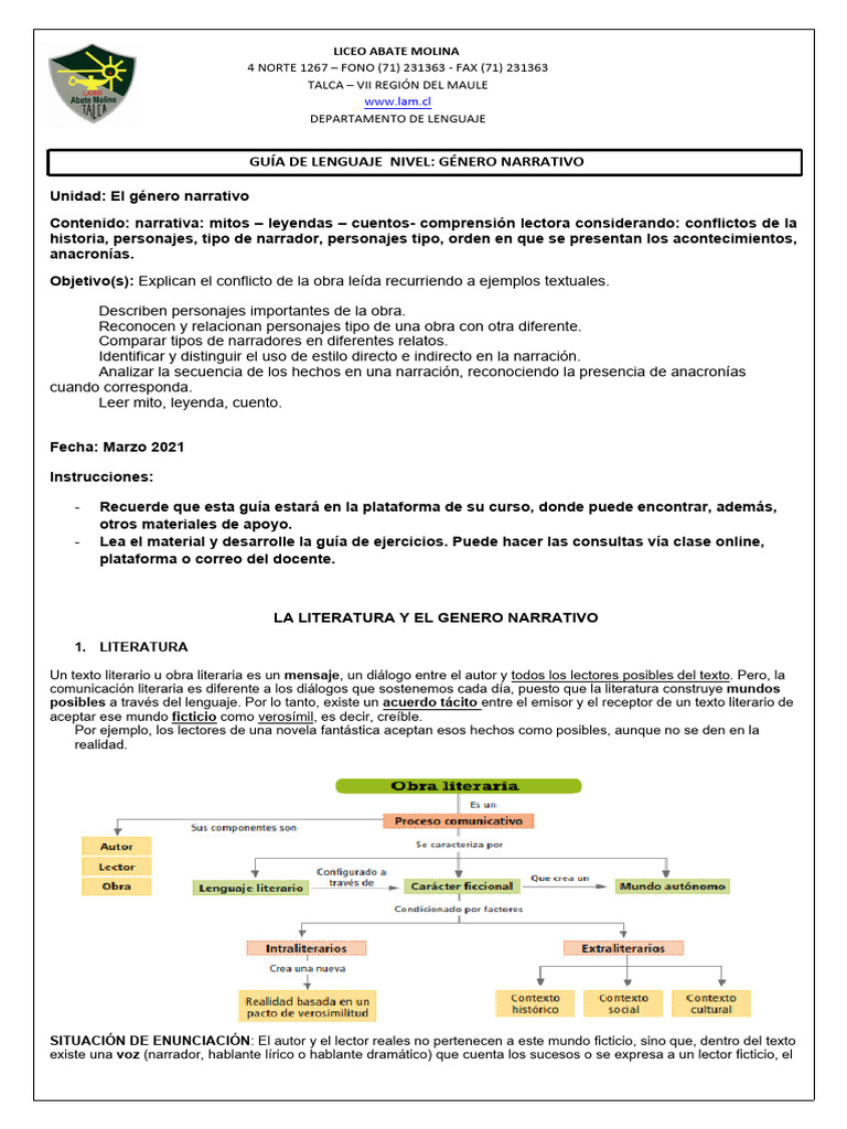 Genero Narrativo | PDF | Narración | Escritura