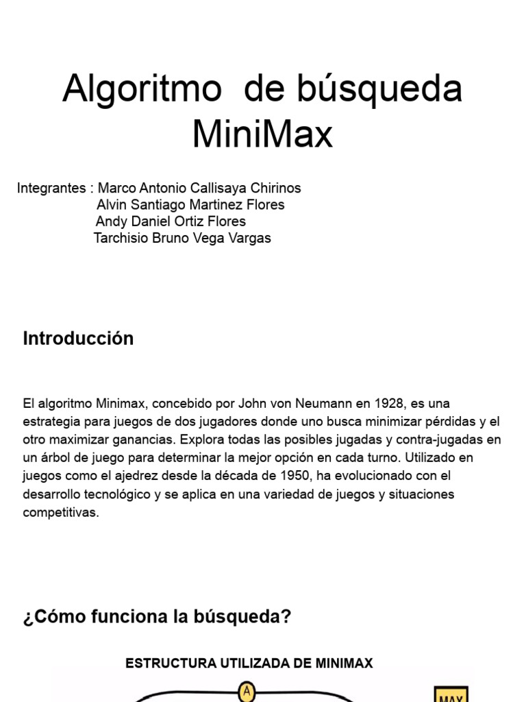 Minimax | PDF | Algoritmos y Estructuras de Datos | Matemáticas Aplicadas
