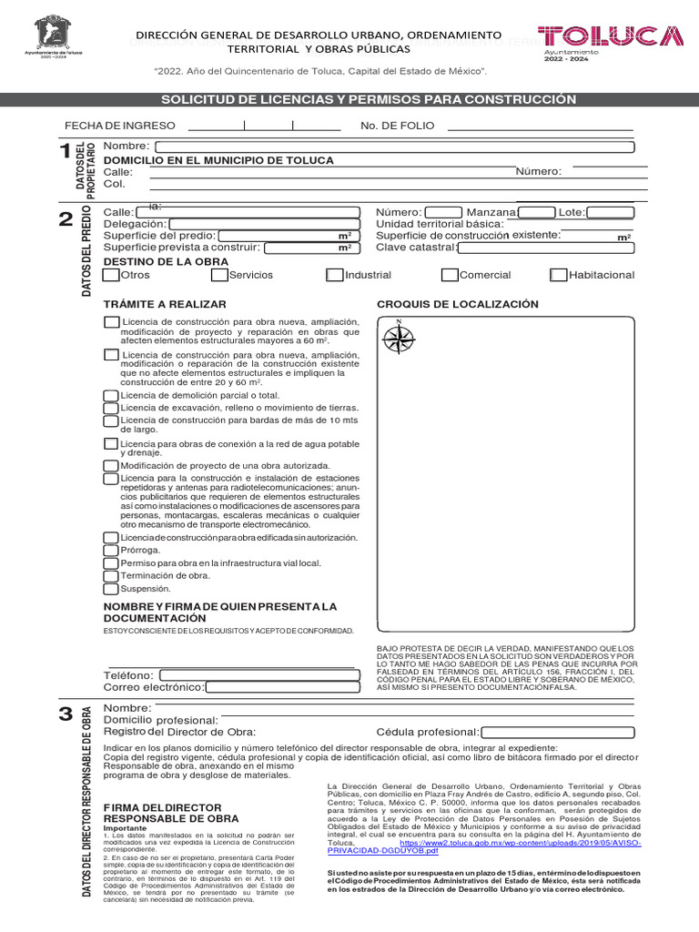 solicitud de construccion | Descargar gratis PDF | Condominio | Propiedad