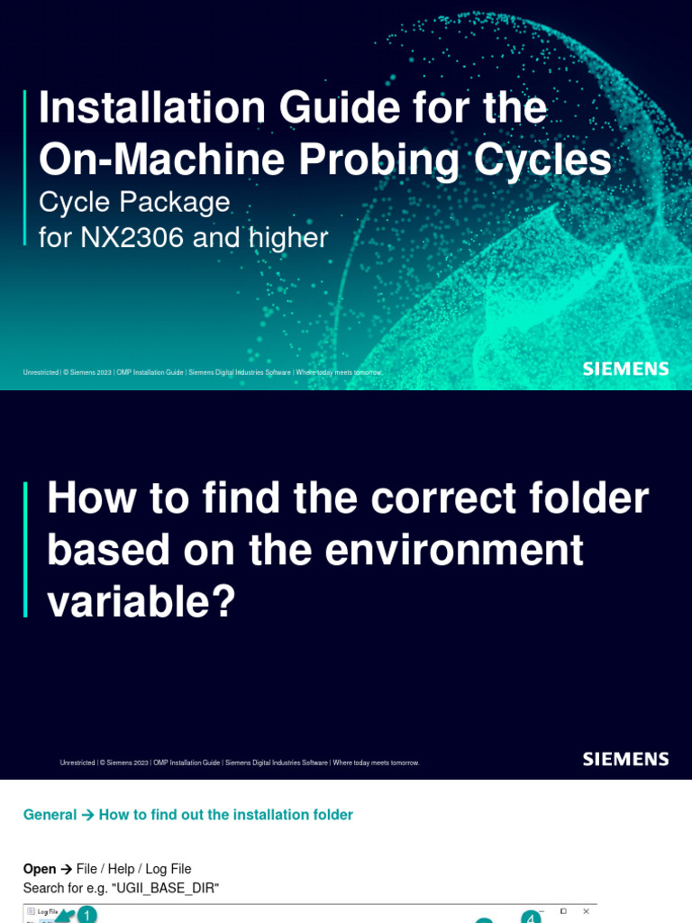 On-Machine Probing - Installation Guide NX2306 | PDF | Directory ...