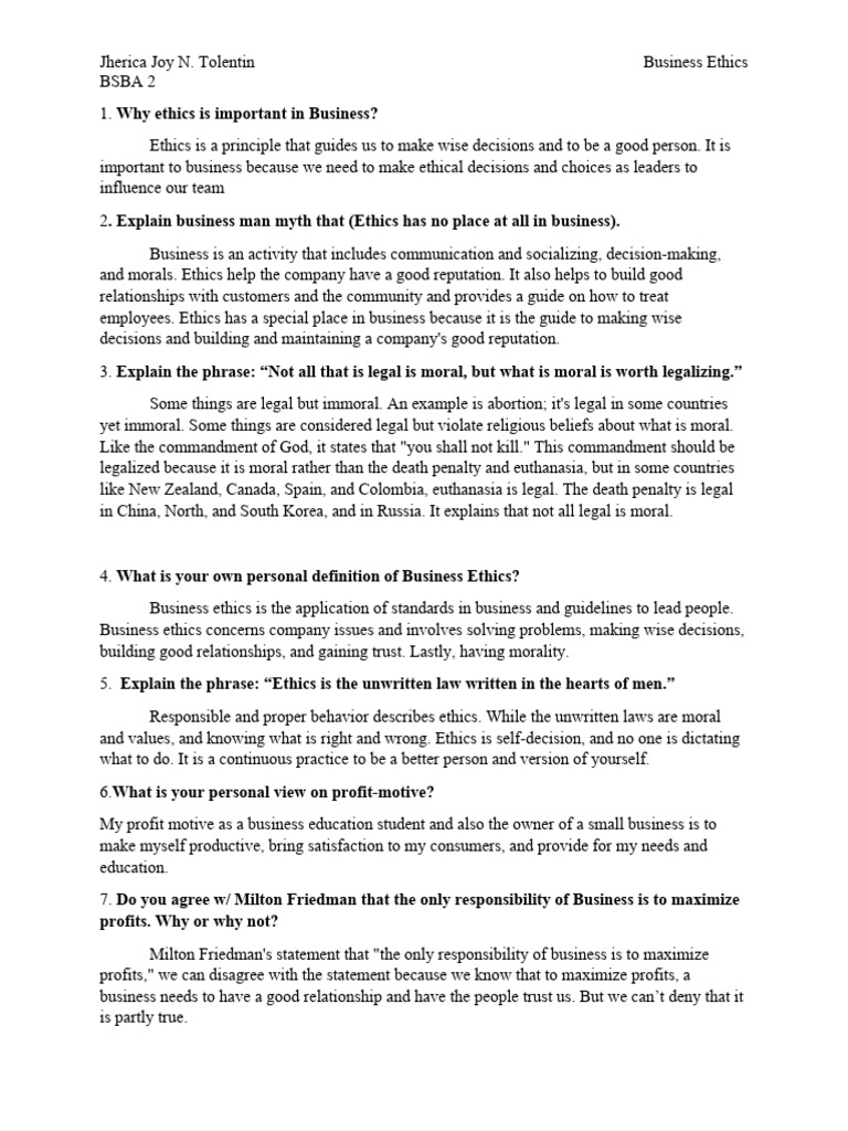 Bus. Ethics | Download Free PDF | Business Ethics | Deception