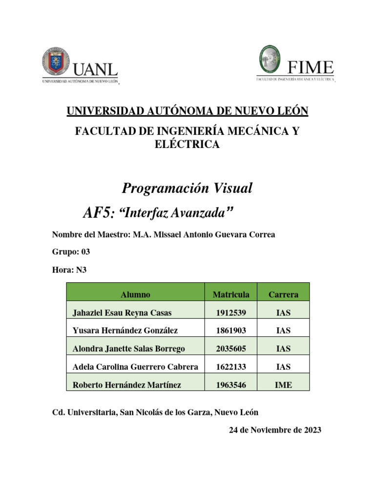 Af5 - 1912539 | PDF | Ciencias de la Computación | Ingeniería de software