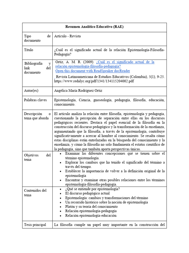 ¿Cuál Es El Significado Actual de La Relación Epistemología-Filosofía ...