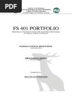 A Portfolio in Field Study 1 | PDF | Educational Assessment | Teachers