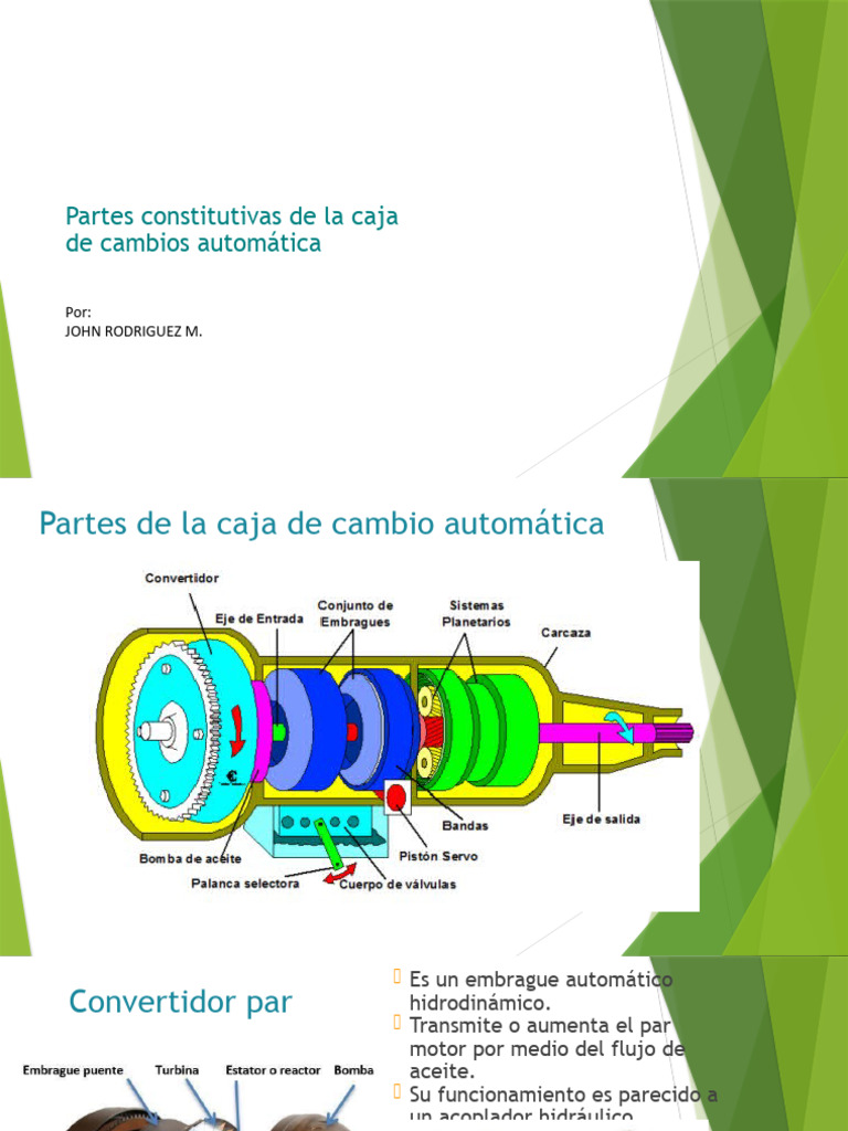 Partes de La Caja de Cambios Automatica | PDF | Tecnología