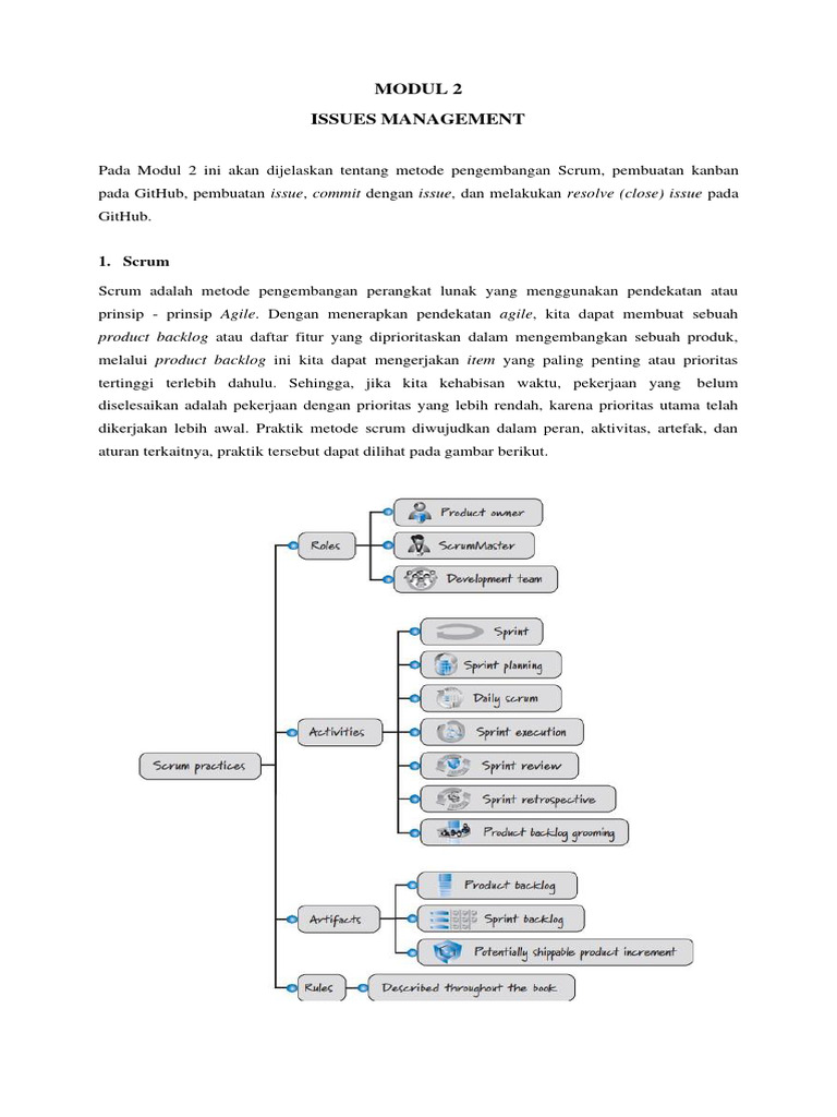 Modul 2 - Issue Managament Git (2022) | PDF