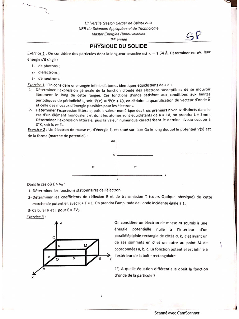 TD2 - Physique Du Solide | PDF