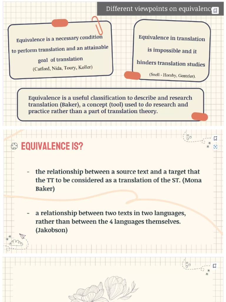 Translation Equivalence | PDF