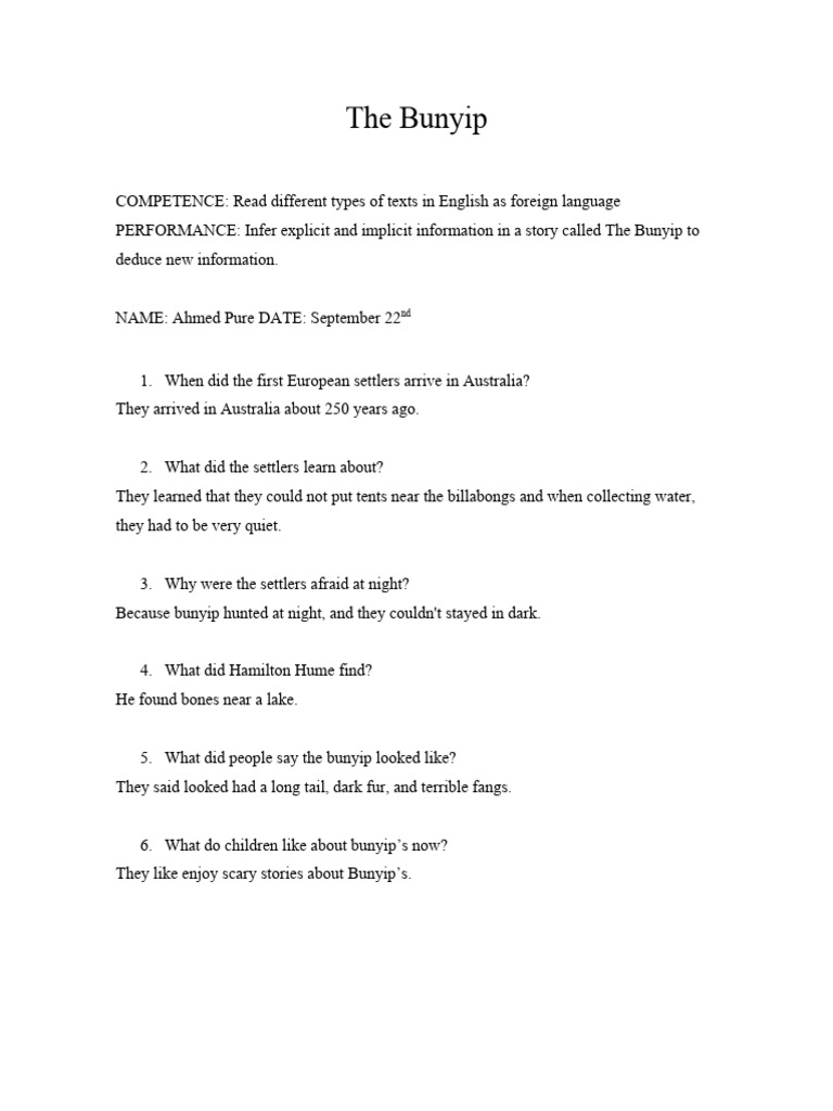 The Bunyip | PDF | Social Science