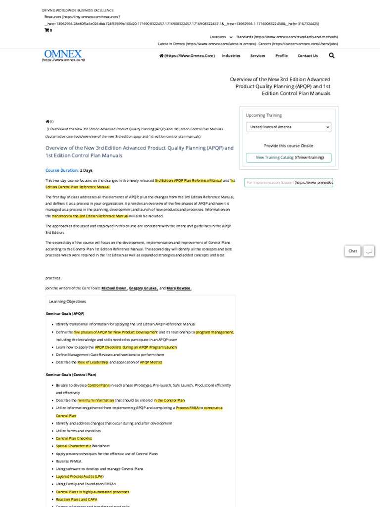 APQP & Control Plan Training | PDF | Information | New Product Development