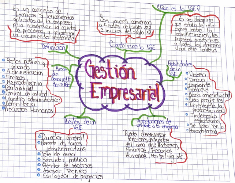 Mapa Gestión empresarial | PDF