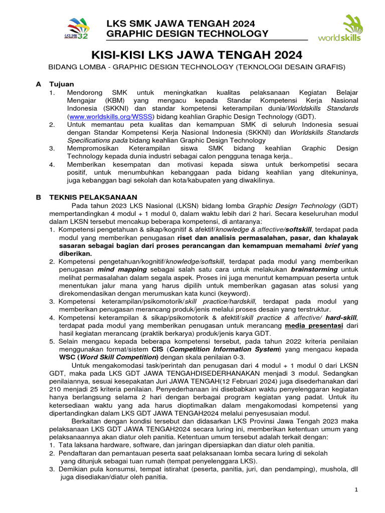 02-Kisi-Kisi Lks GDT Jateng-2024 | PDF